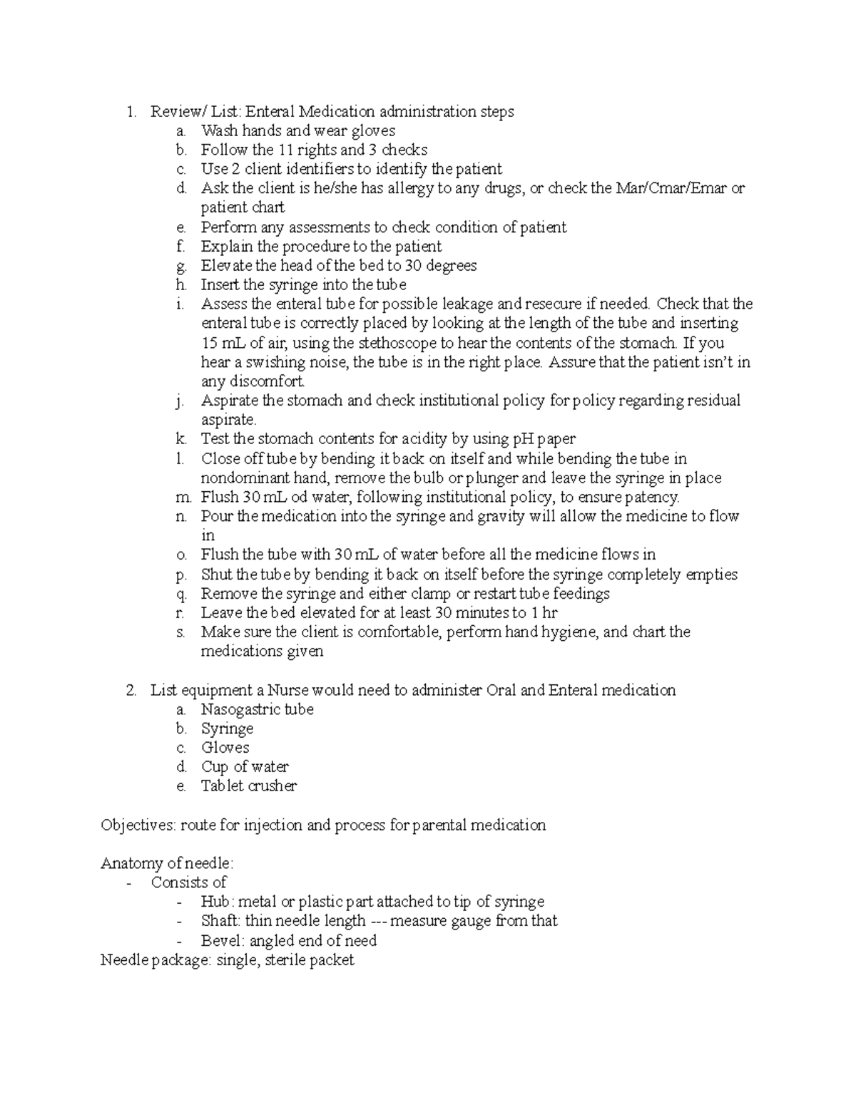 Class 4 9 8 5 docx Lecture Notes 32 34 Review List Enteral class-4-9-8-5-docx-lecture-notes-32-34-review-list-enteral