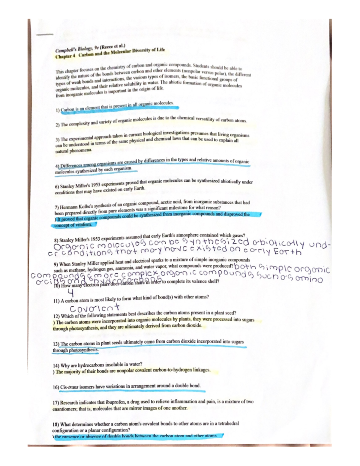 Gen biology study guide - BIOL 1015 - Studocu