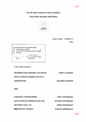 S v Dlamini CASE SUMMARY OF THE JUDGEMENT - LCL 212E - UFH - Studocu