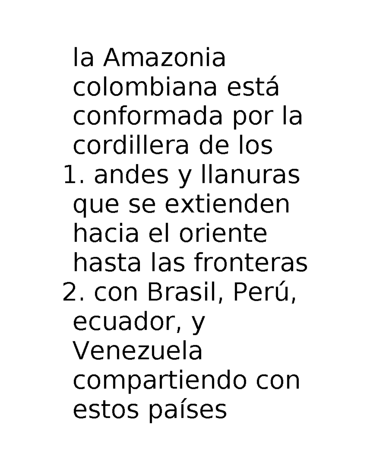 La Amazonia colombiana - la Amazonia colombiana está conformada por la ...