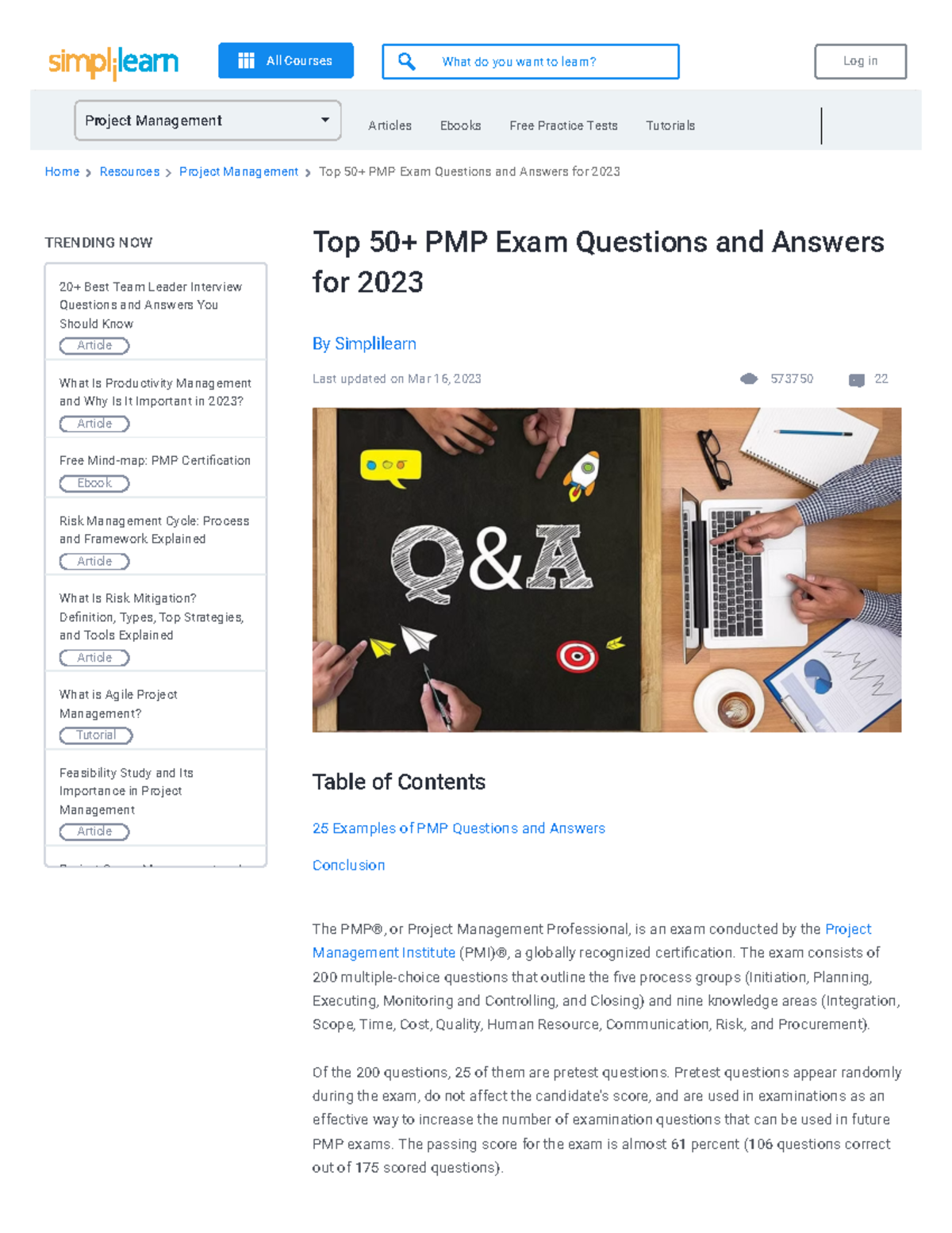 CMPM- Sample- Questions - Home Resources Project Management Top 50+ PMP ...
