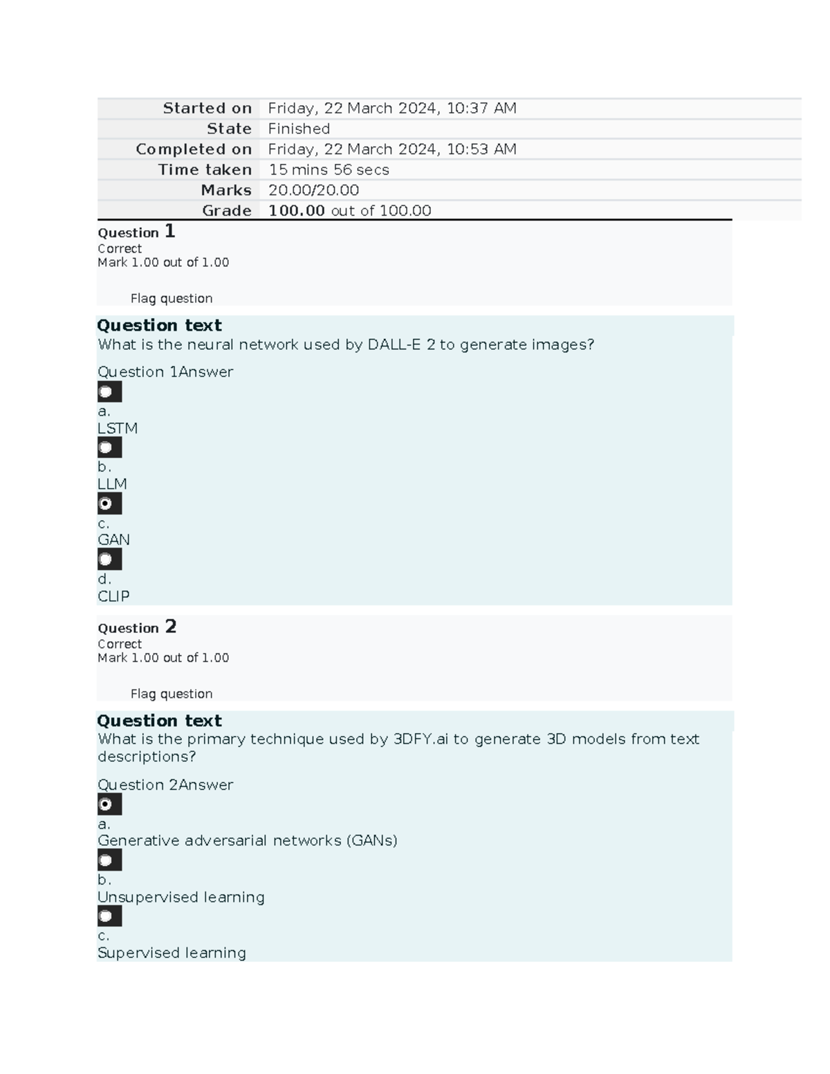 Midterm Quiz 2 - Started on Friday, 22 March 2024, 10:37 AM State Finished Completed on Friday ...