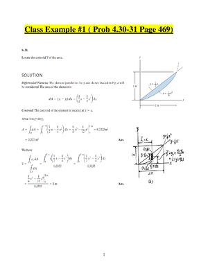 25-Cables-Discrete Loads Class Problems - Class Example 1 – Cables with discrete loads Knowing ...