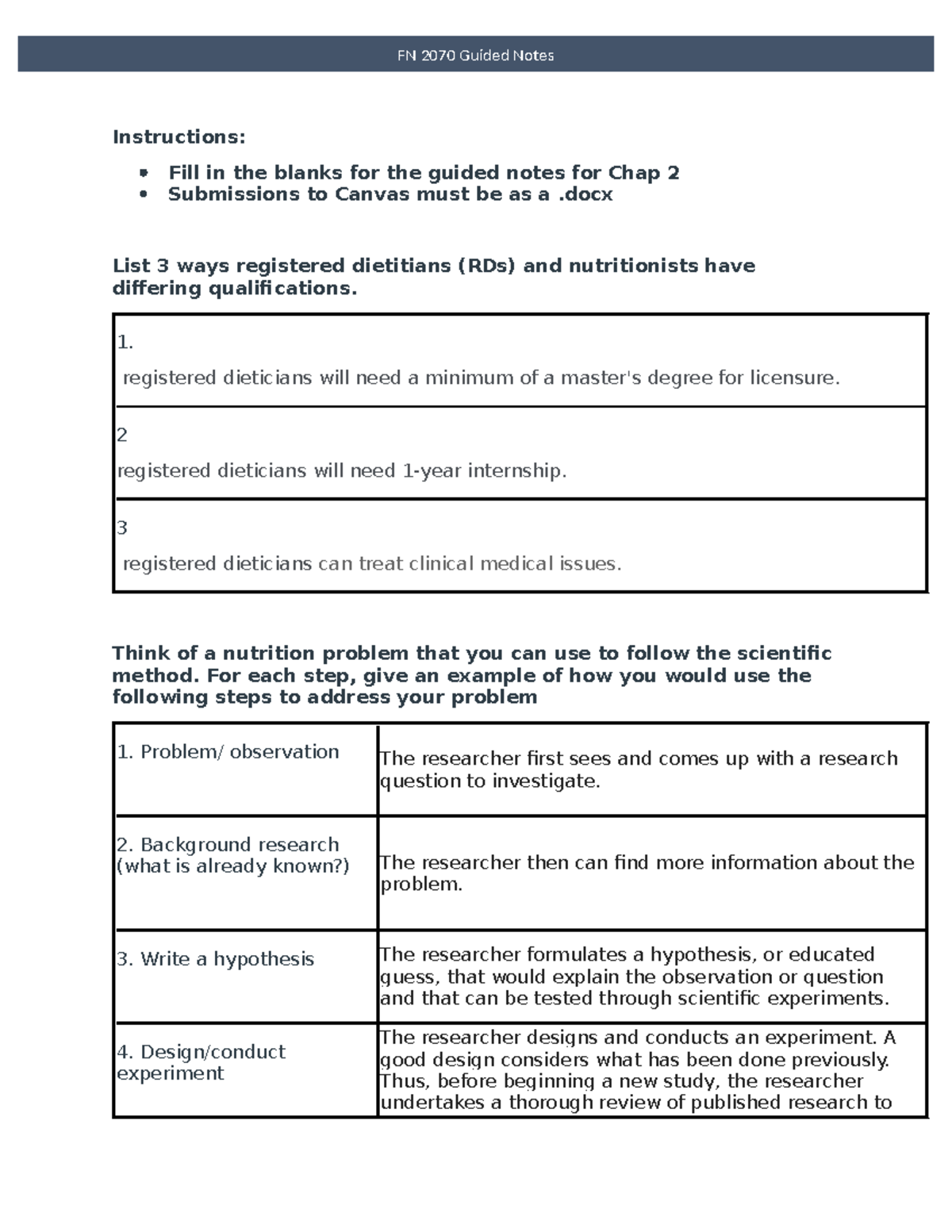 2070 Chap 2 Guided Notes - Instructions: Fill in the blanks for the ...