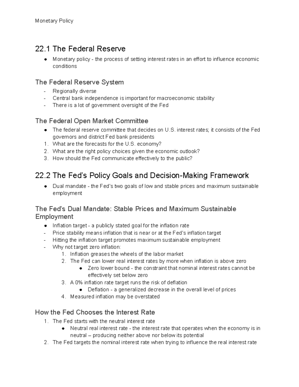 Macmillan Learning #22 - Monetary Policy 22 The Federal Reserve ...