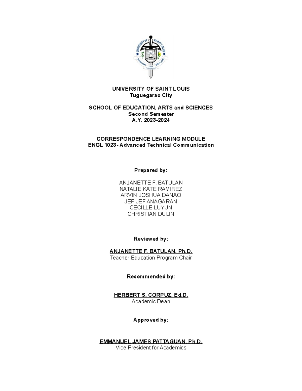 Adtech Module Weeks 7-8 - UNIVERSITY OF SAINT LOUIS Tuguegarao City ...