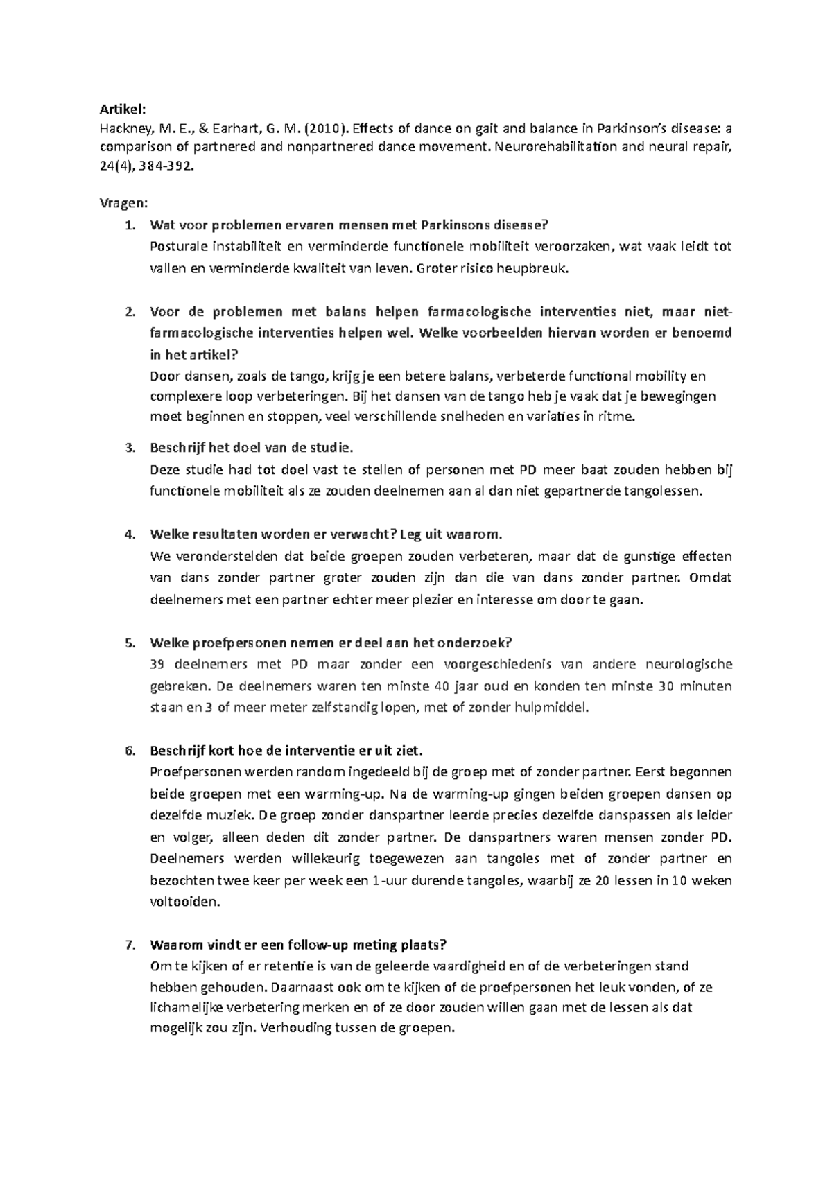 Hulpvragen artikel 8- Kuipers-Marleen - Artikel: Hackney, M. E ...