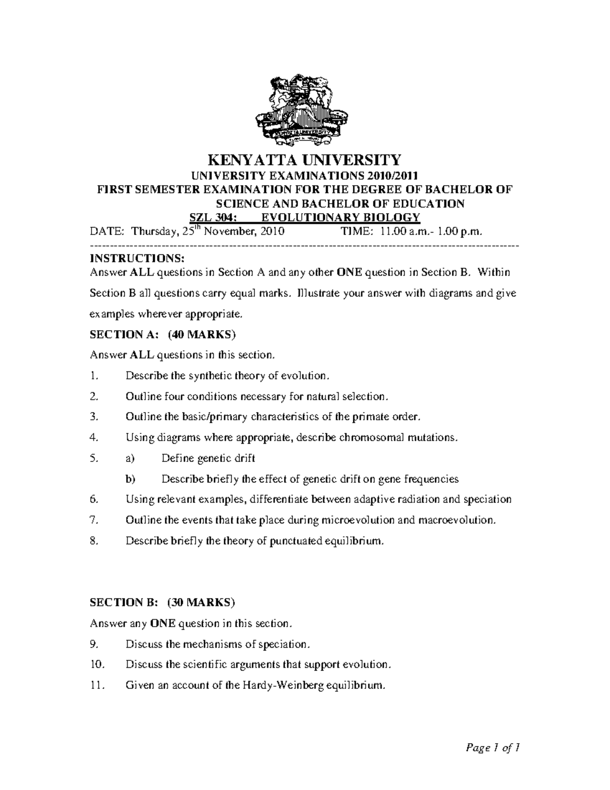 34793-szl-304-evolutionary-biology Teacher - plant structure - MKU ...