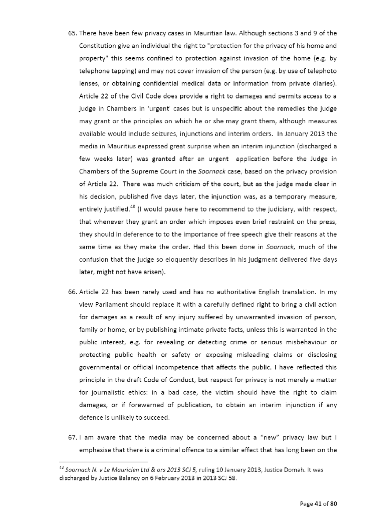 Media law and ethics in mauritius 55 - COM 410 - Studocu