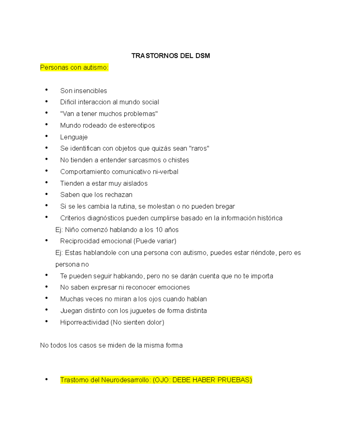 Apuntes 10 - Datos importantes de discusiones en clase acerca de ...