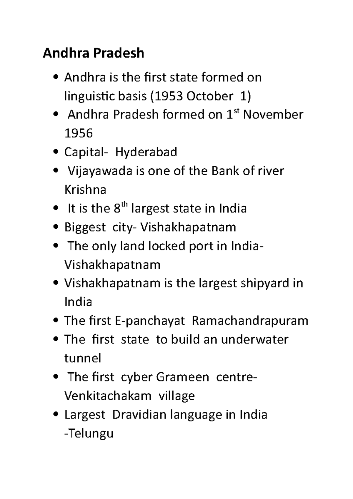 Indian state -Andhra Pradesh - Andhra Pradesh Andhra is the first state ...