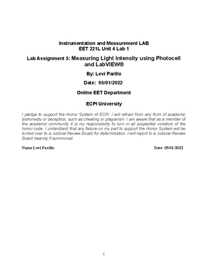 EET221L Wk2 Lab 3 Active Filters - Lab 3: Active Filters - Multisim I. Objectives : After ...