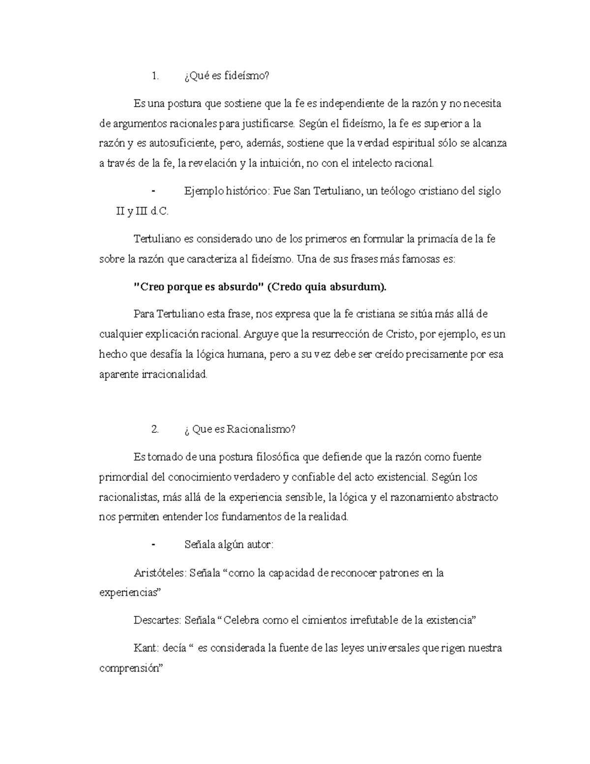 Qué es fideísmo - ¿Qué es fideísmo? Es una postura que sostiene que la ...