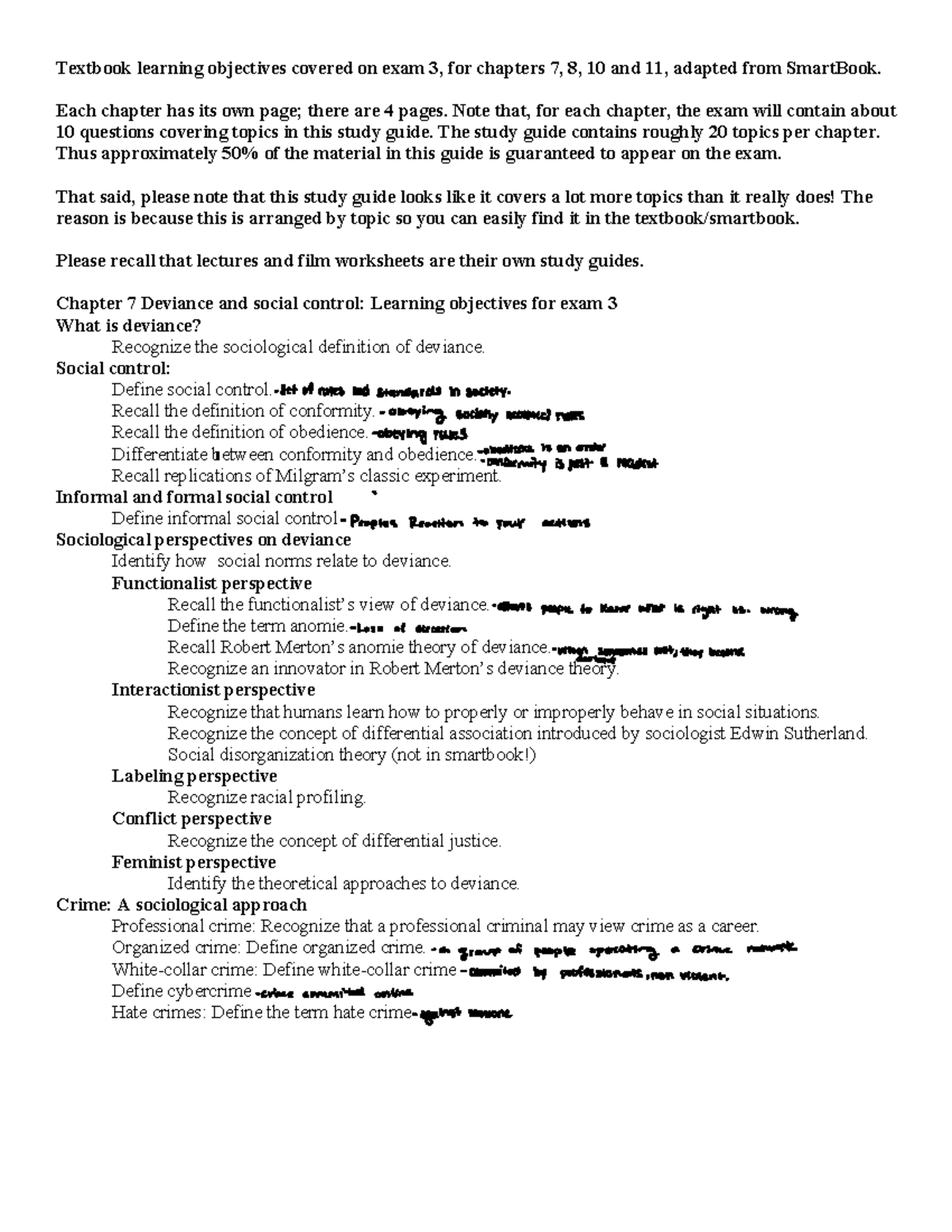 Exam+3+study+guide - Textbook learning objectives covered on exam 3 ...