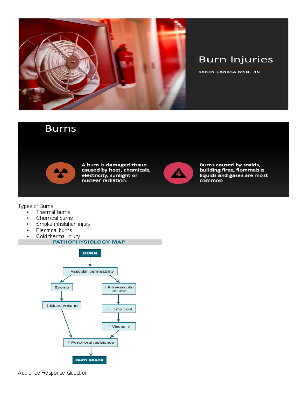 Burn notes MS II - Care for the Patient with Acute and Complex Skin ...