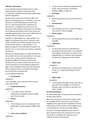 WEEK 2 FFSO Lecture Introduction - PRELIM WEEK 2: Introduction to Food and Beverage Service ...