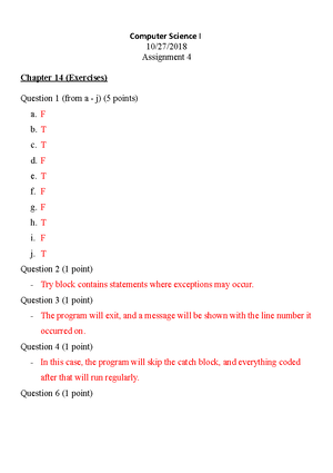Lab06 Instructions - CSC 2111 Lab 06 DUE Monday 06/03/2019 before 12:30 ...