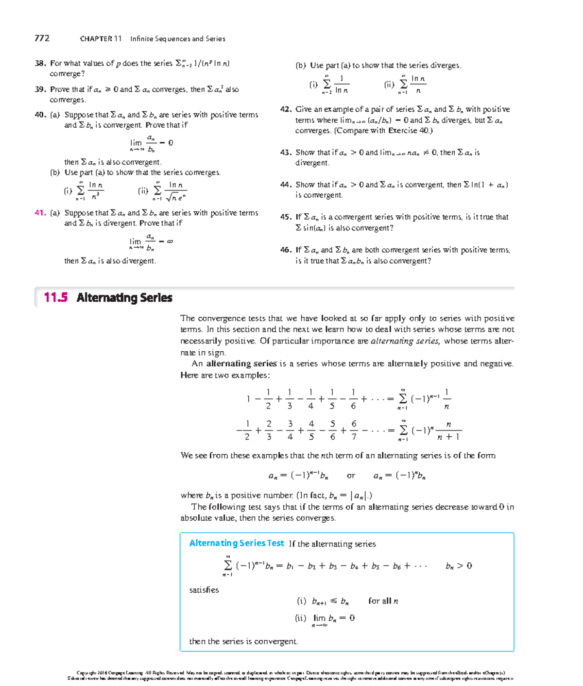 Math ch-11-5 - math work - 772 CHAPTER 11 In nite Sequences and Series ...