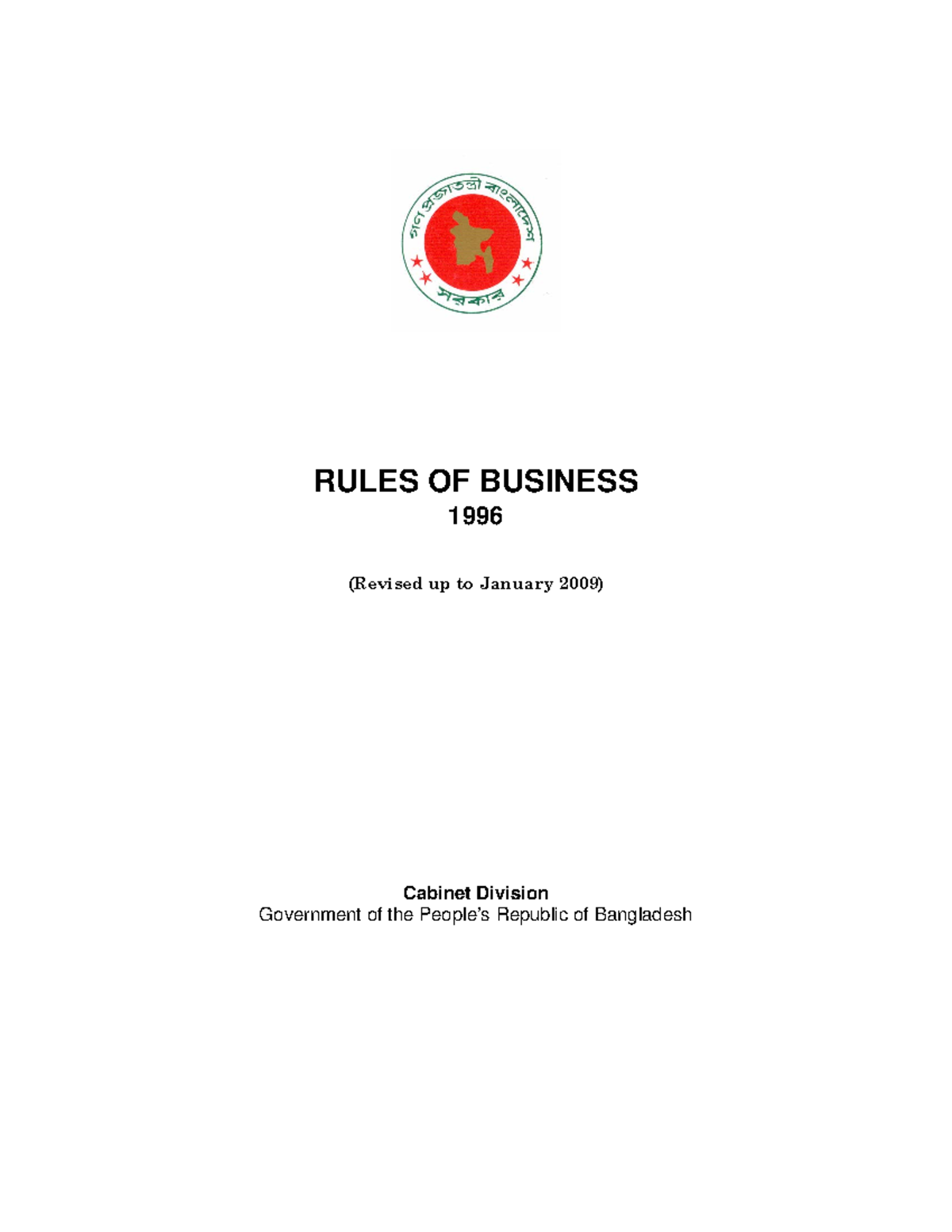 Rules of business 2009 - RULES OF BUSINESS 1996 (Revised up to January ...