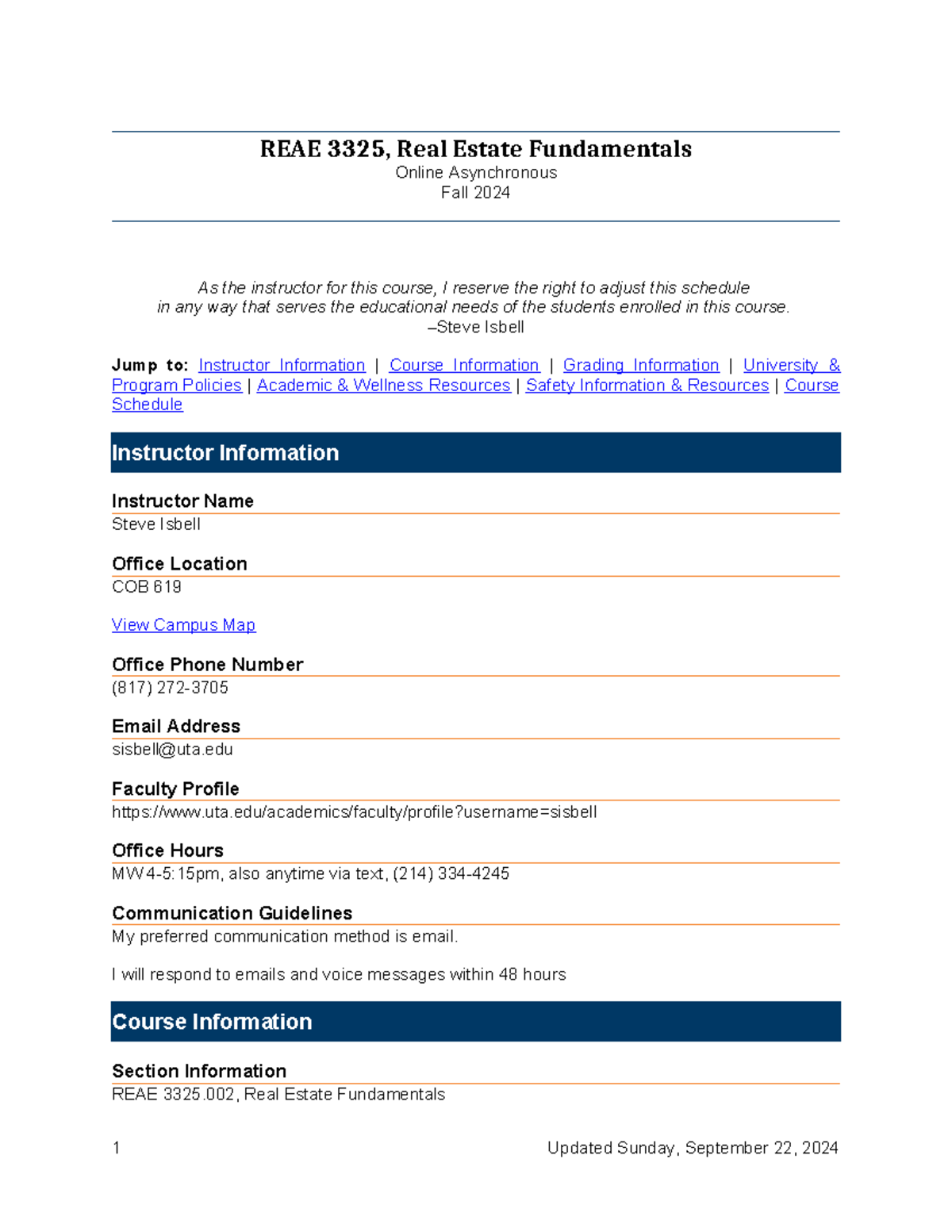 2024-FALL 2248-REAE-3325-002 - REAE 3325, Real Estate Fundamentals ...