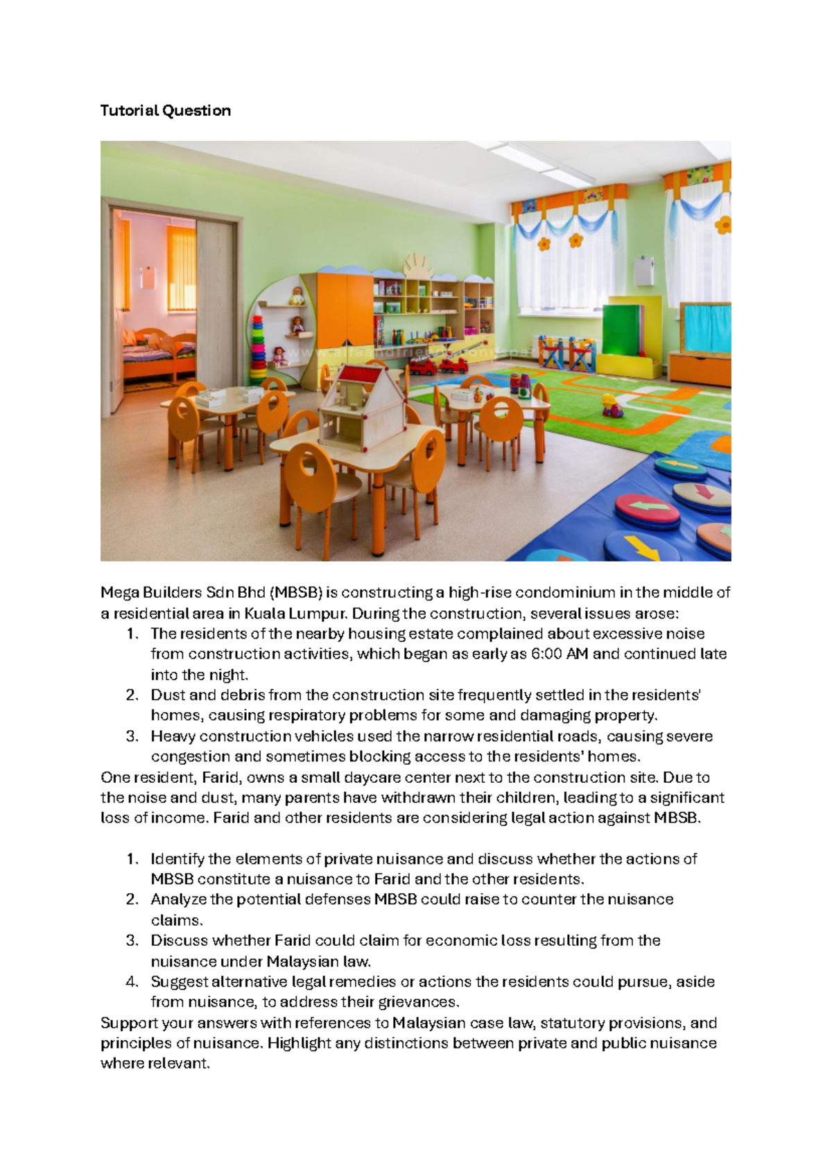 BC Tutorial Question - Tutorial Question Mega Builders Sdn Bhd (MBSB ...