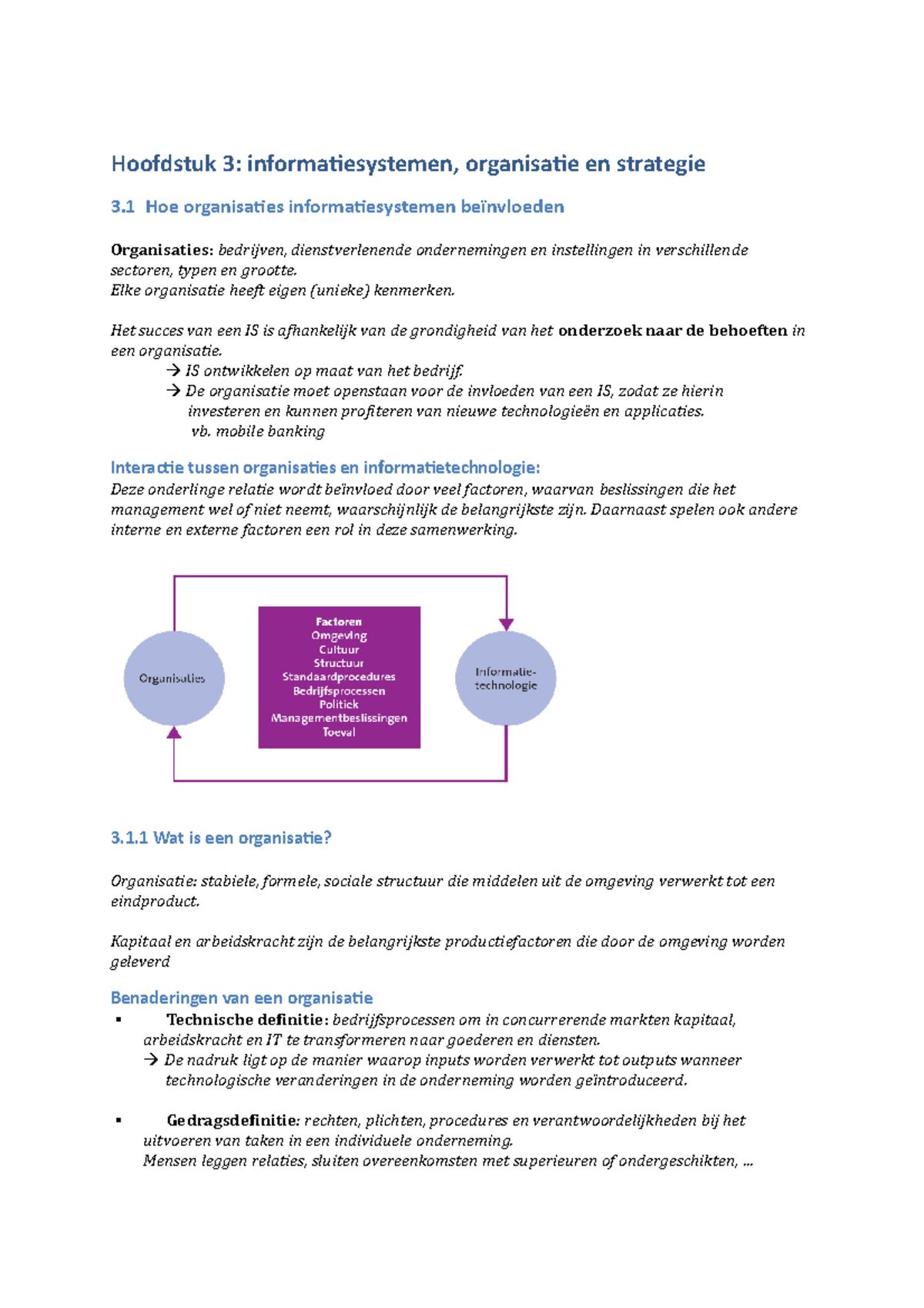 Hoofdstuk 3 - Samenvatting Management informatiesystemen - Hoofdstuk 3 ...