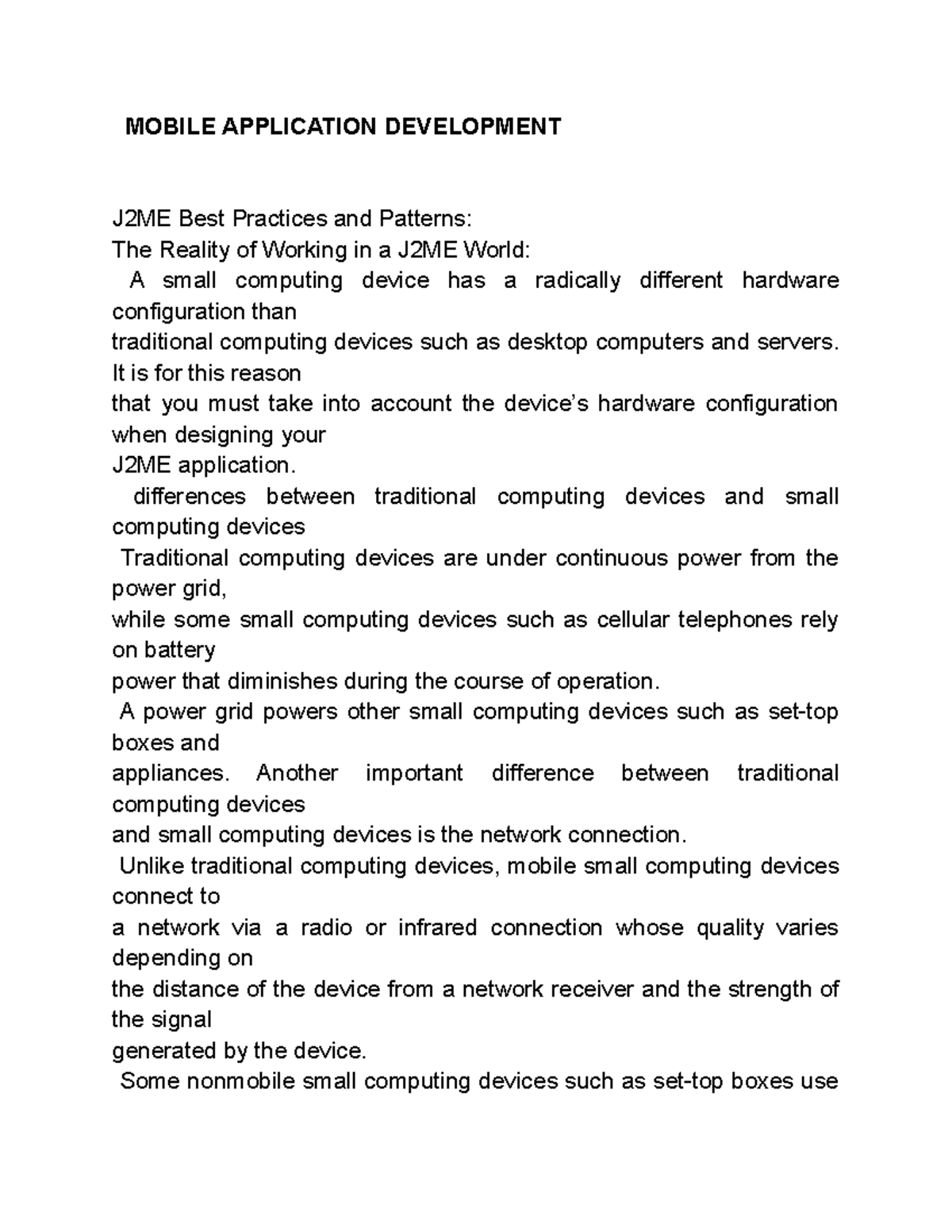 Mobile Application Development - MOBILE APPLICATION DEVELOPMENT J2ME Best Practices and Patterns ...