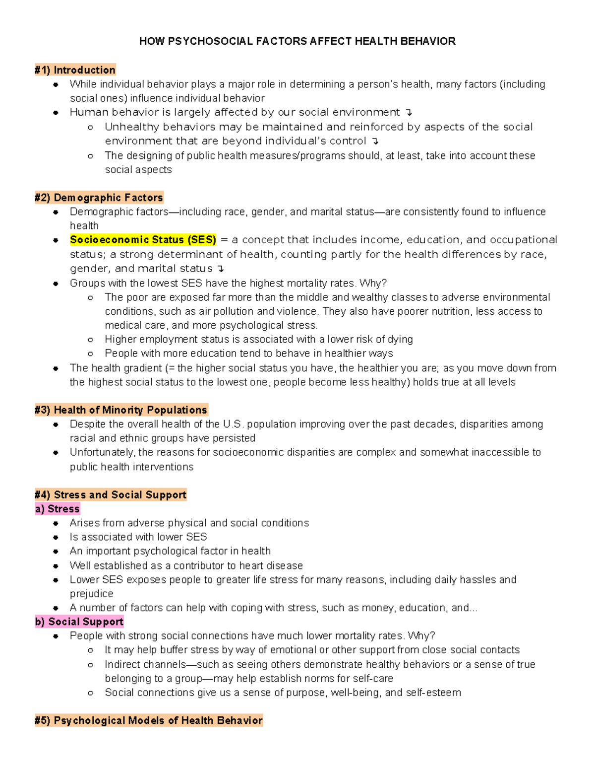 Chapter 14 How Psychosocial Factors Affect Health Behavior HOW chapter-14-how-psychosocial-factors-affect-health-behavior-how