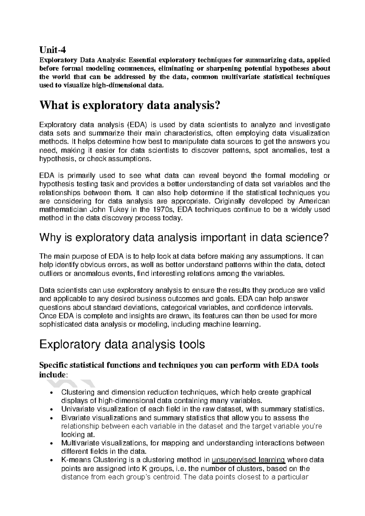 Module 4 23 - Trvhjsacniy - Unit- 4 Exploratory Data Analysis: Essential exploratory techniques ...