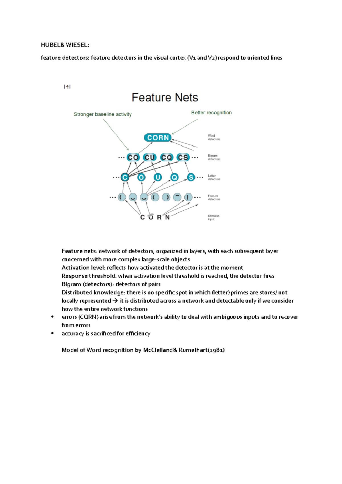 Hubel - HUBEL& WIESEL: feature detectors: feature detectors in the ...