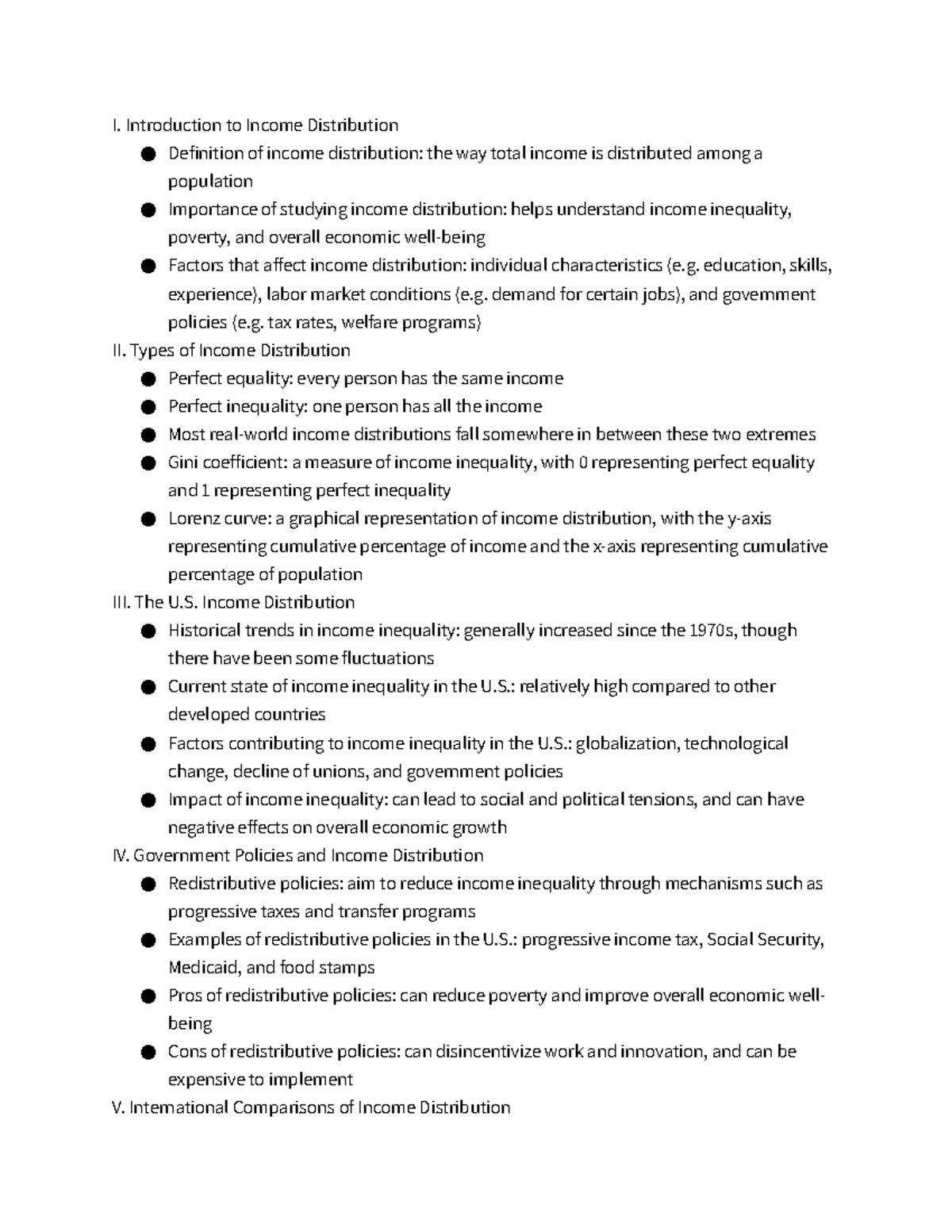 Income Distribution Notes I Introduction To Income Distribution income-distribution-notes-i-introduction-to-income-distribution