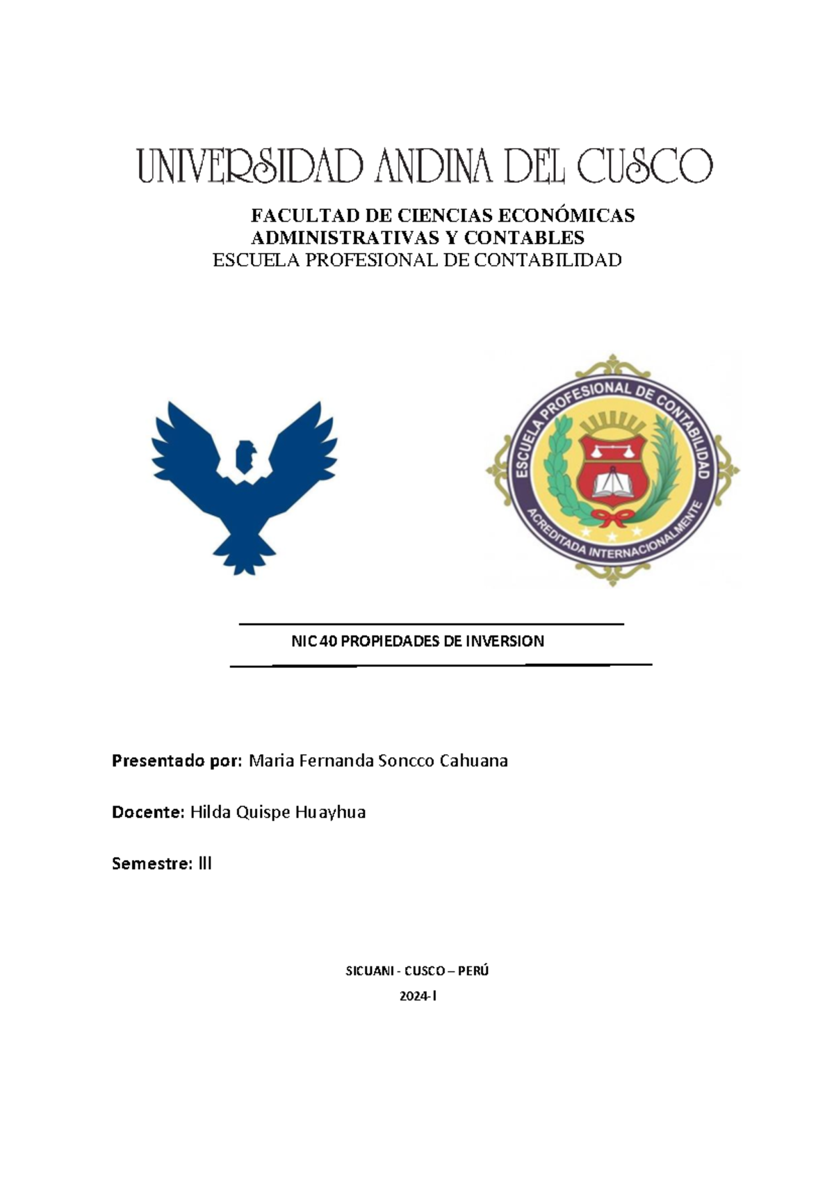 NIC 40 Propiedades DE Inversion T - Normas Internacionales De Calidad ...