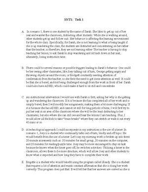 WGU Classroom Management Task 2 - C572 - WGU - Studocu