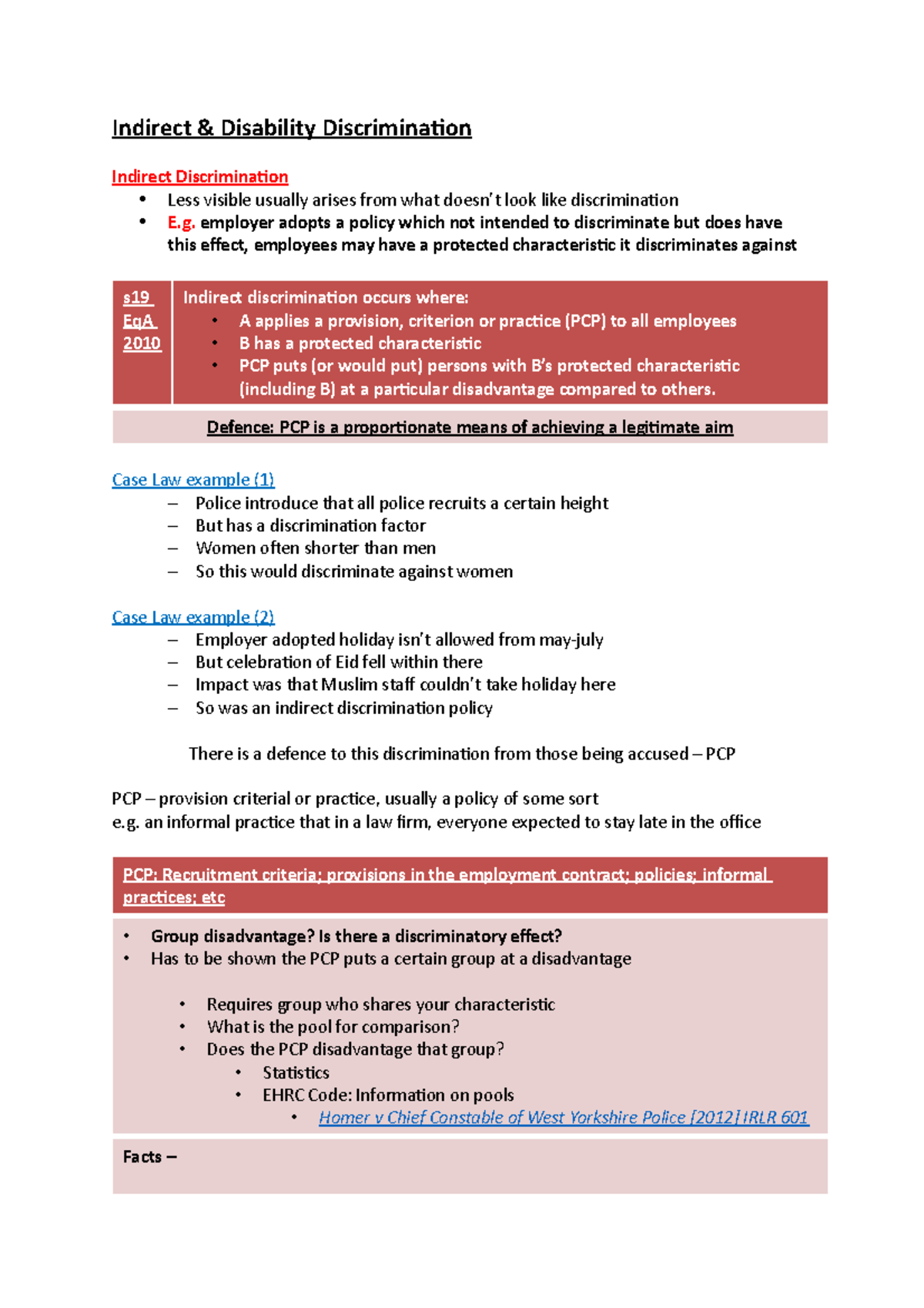 Indirect discrimination and disability - Indirect & Disability ...