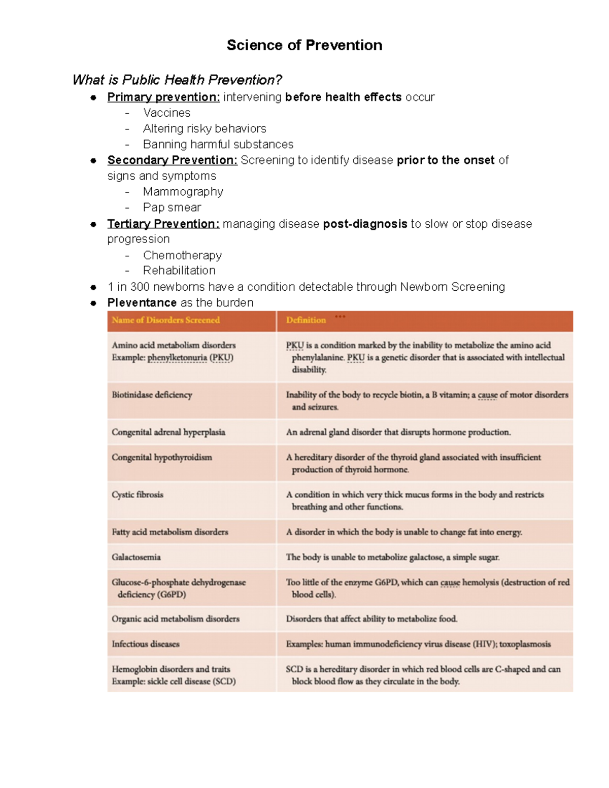 Week 3 Lecture 1 - Science of Prevention What is Public Health ...