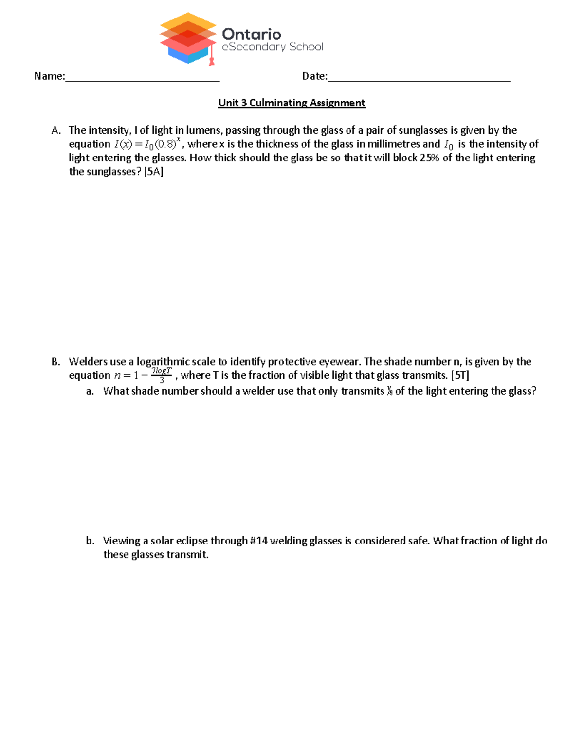 Unit 3 Culminating Assignment (1) - Name ...