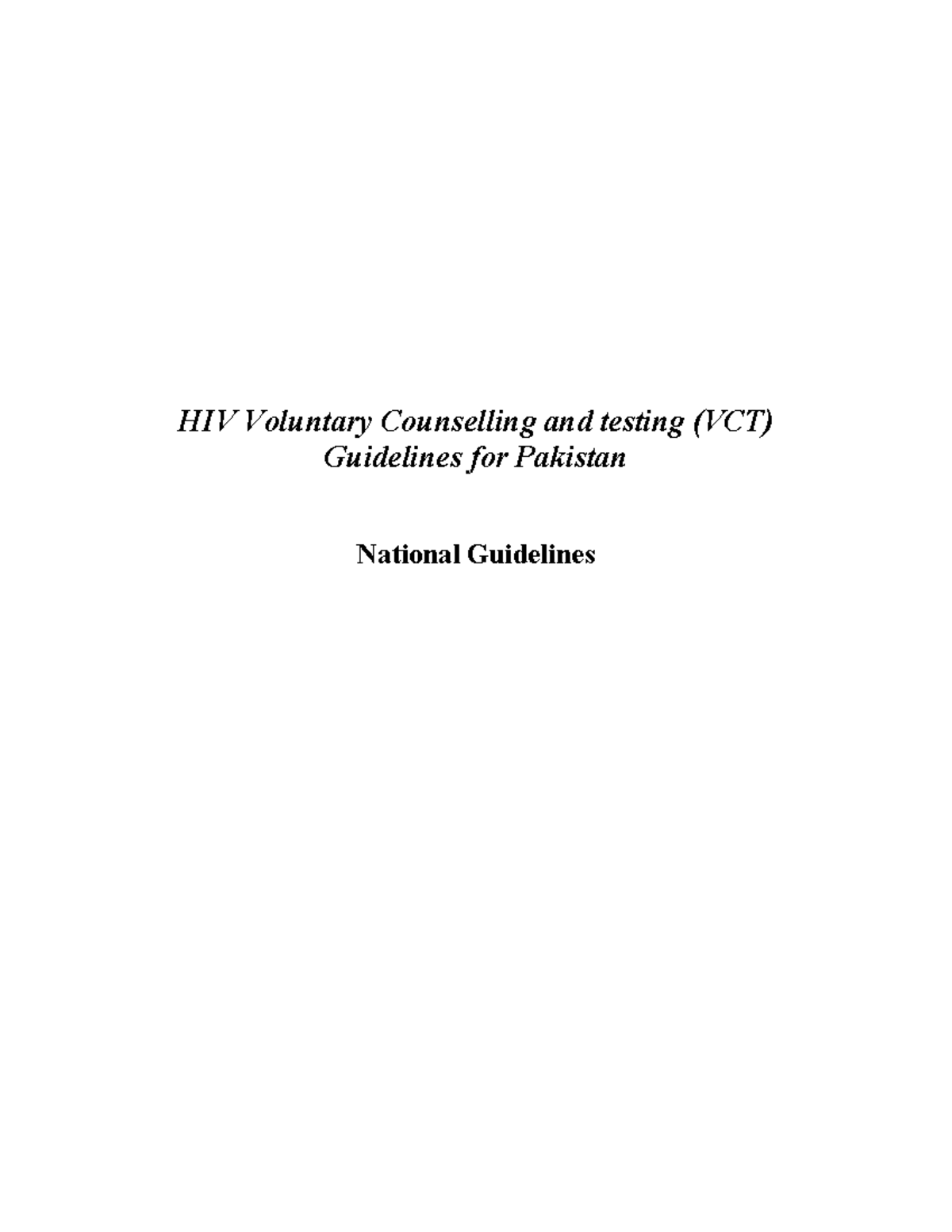 Vct-guidelines-071204 - HIV Voluntary Counselling and testing (VCT ...