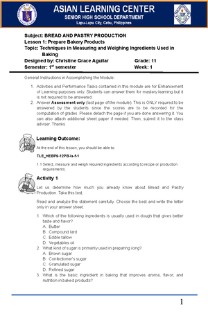 Classification of Appetizer - Semi Detailed Lesson Plan in Technology ...