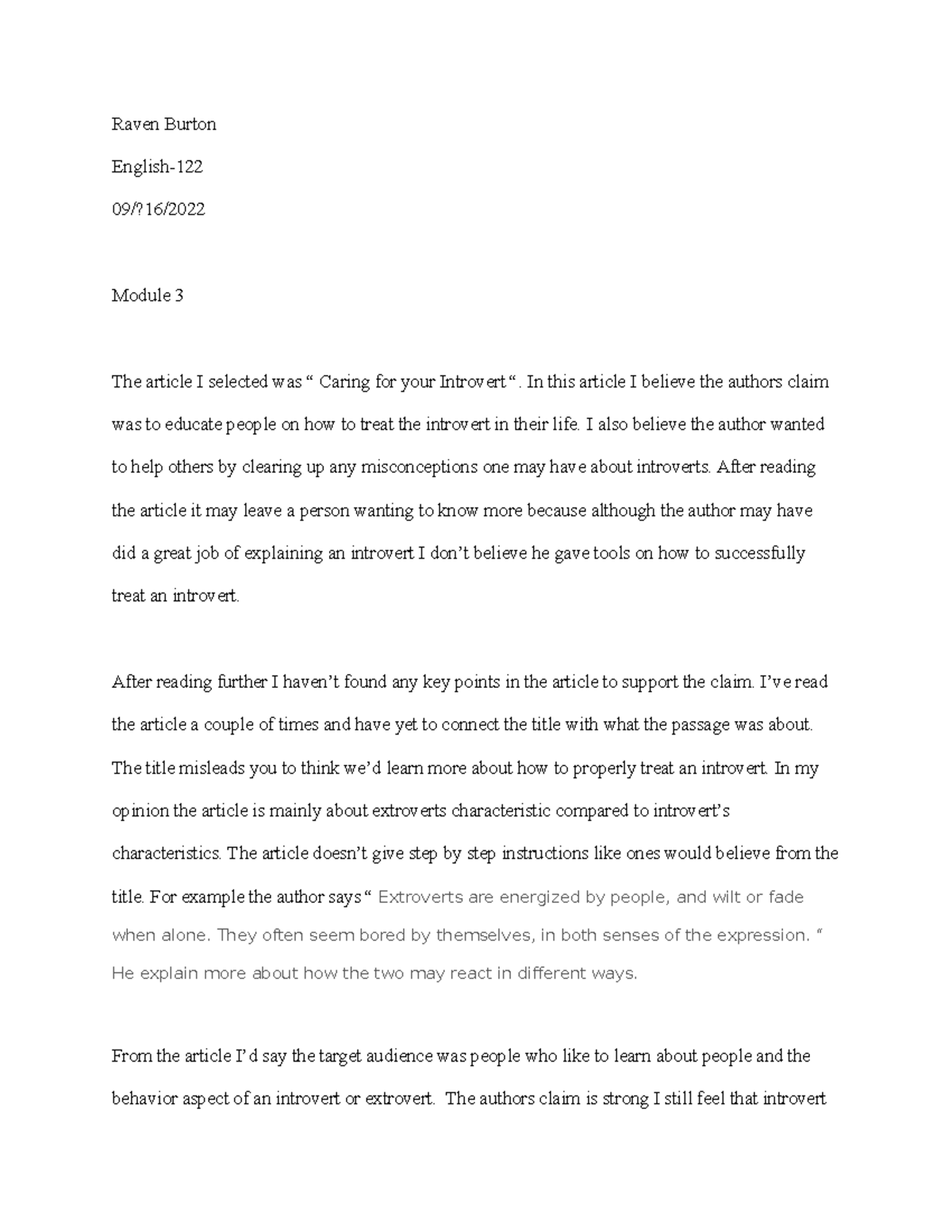 Module 3 Eng-122 pdf - Raven Burton English- 09/?16/ Module 3 The ...