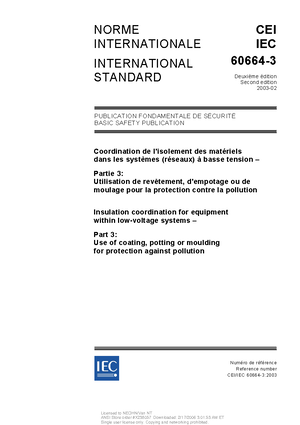 Iec 60664-1{ed1 - NORMA INTERNACIONAL - NORME INTERNATIONALE CEI IEC ...