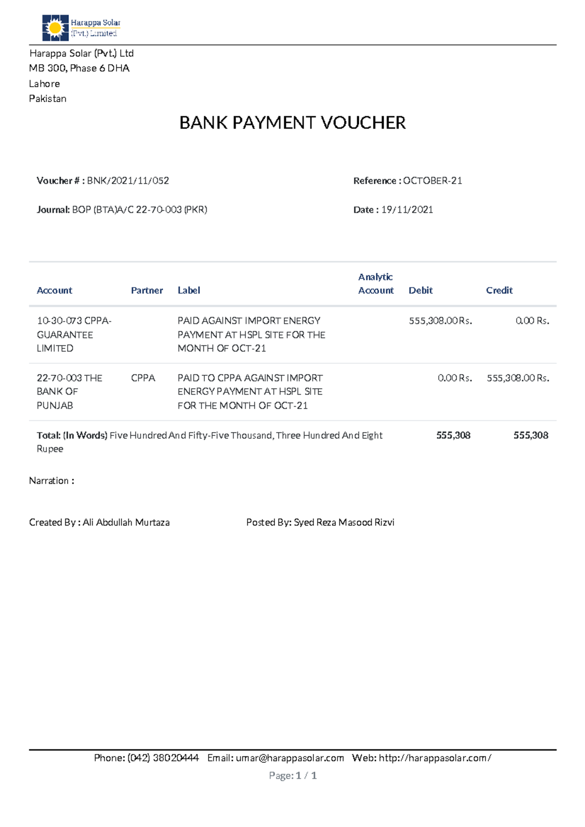 - 2021-11-22T154057class notes helping material - BANK PAYMENT VOUCHER ...