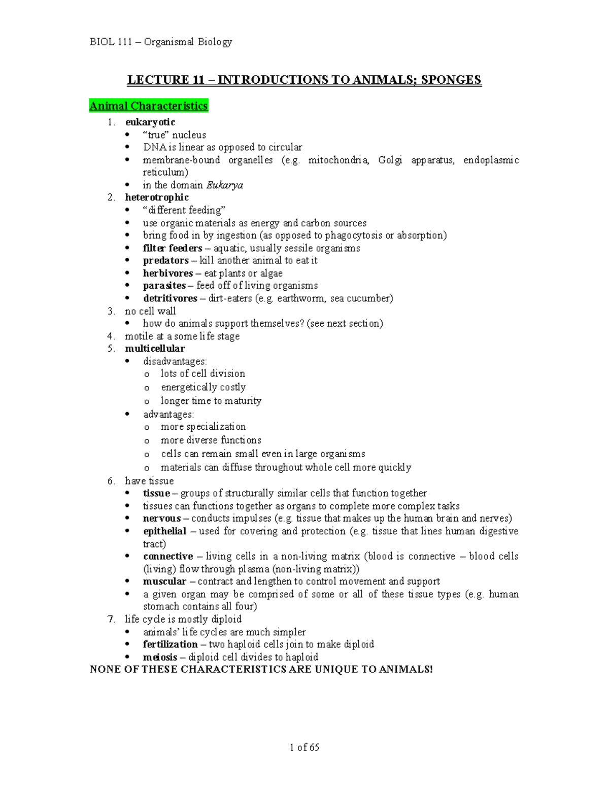 Lecture notes, lecture 11 - 25 rn - LECTURE 11 – INTRODUCTIONS TO ...