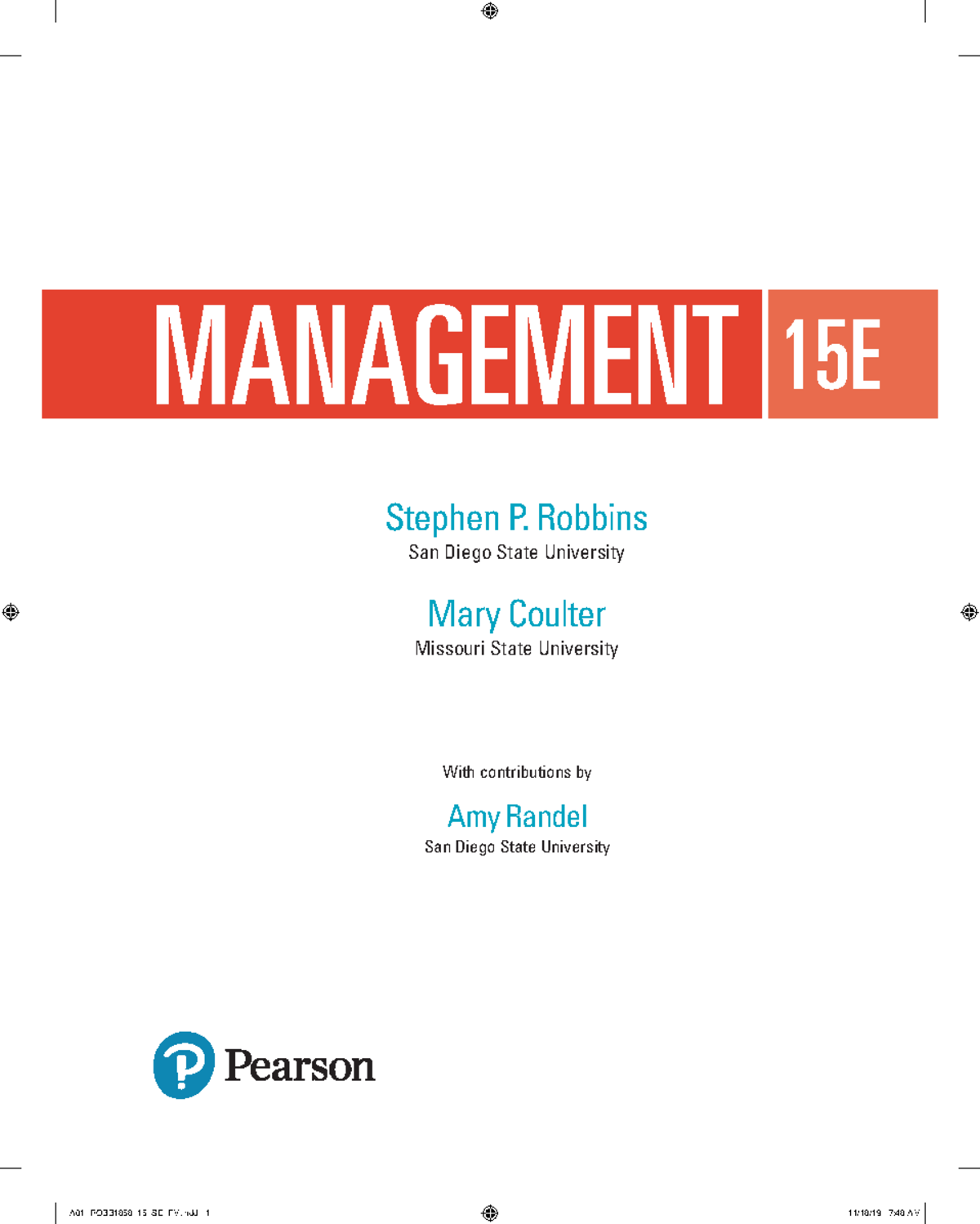 Book - to study - Stephen P. Robbins San Diego State University Mary ...