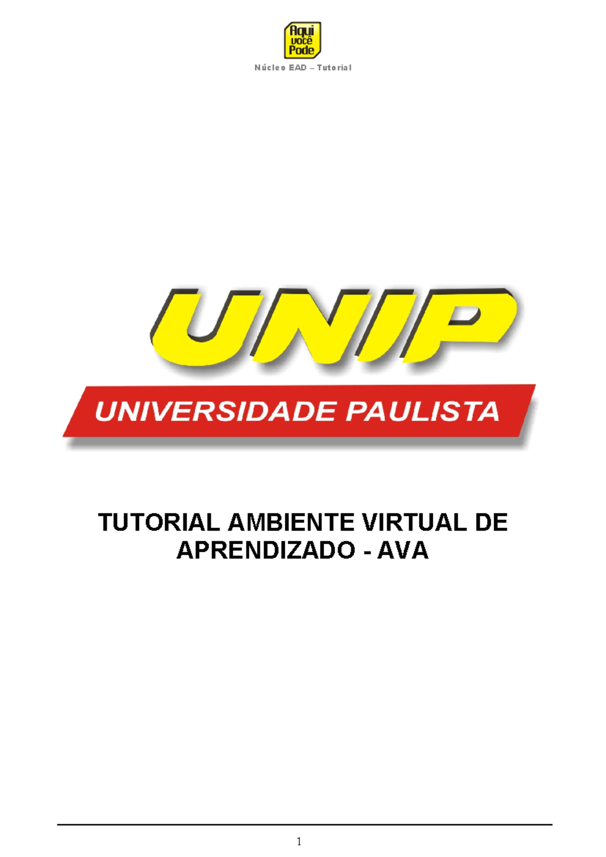Tutorial ava - MATERIAL PARA ESTUDO - TUTORIAL AMBIENTE VIRTUAL DE ...