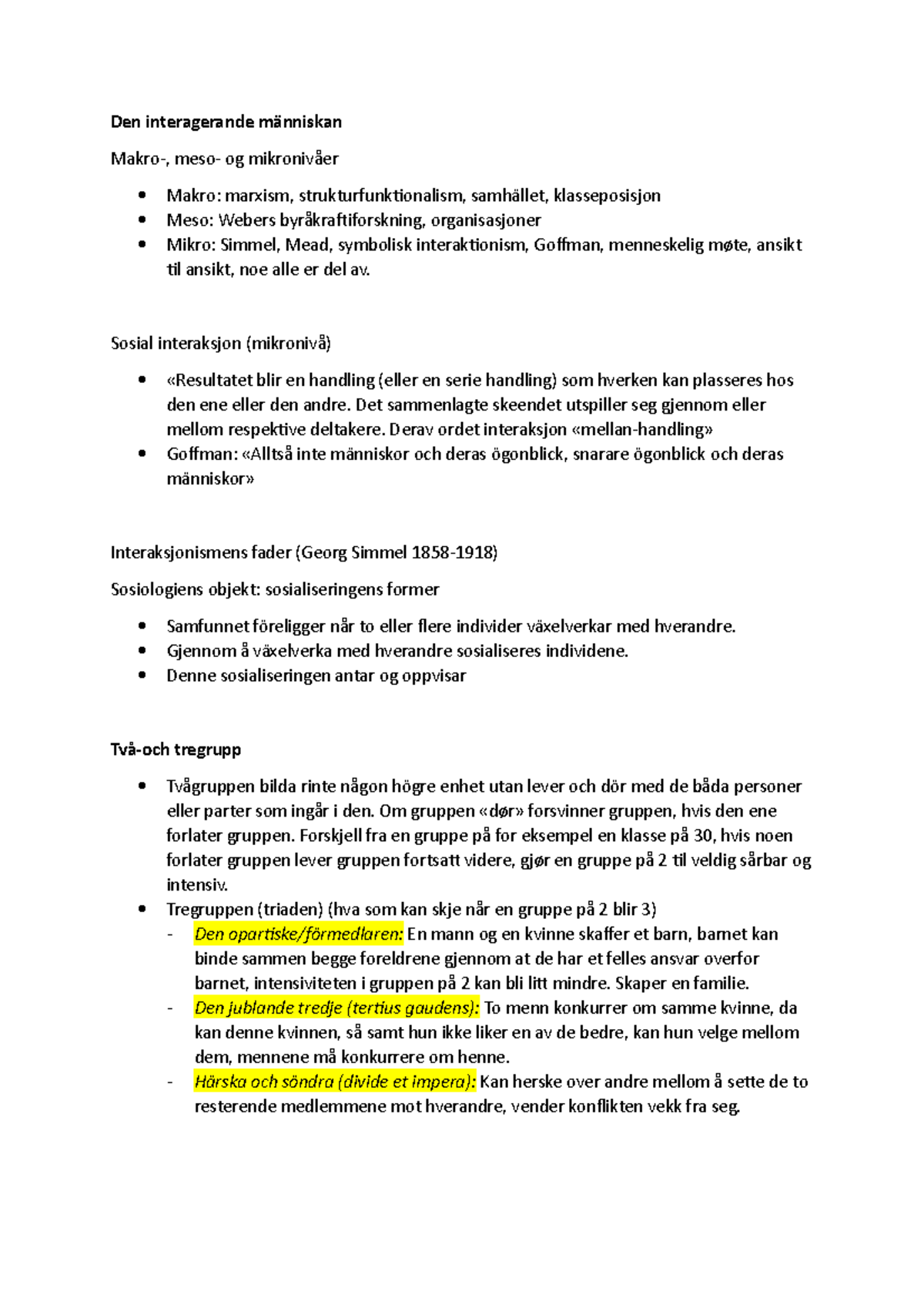 Den interagerande människan 1 - Den interagerande människan Makro ...