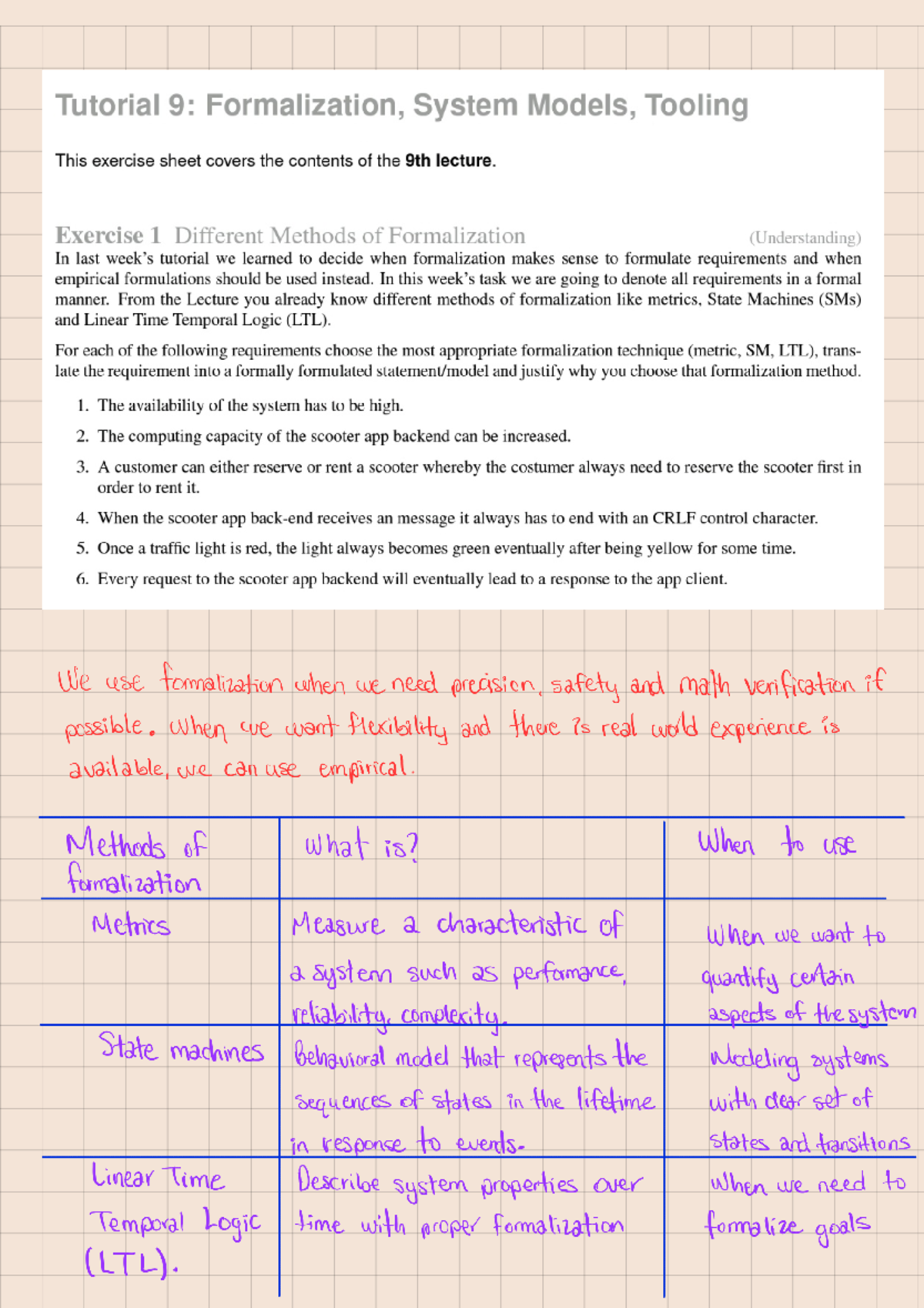 Exercise 9 Formalization And System Models Tutorial 9 Formalization System Models Tooling