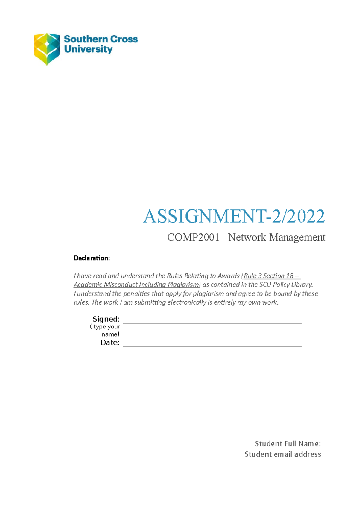 9543928 1 comp2001-assignment-2-template-1 - Student Full Name: Student ...