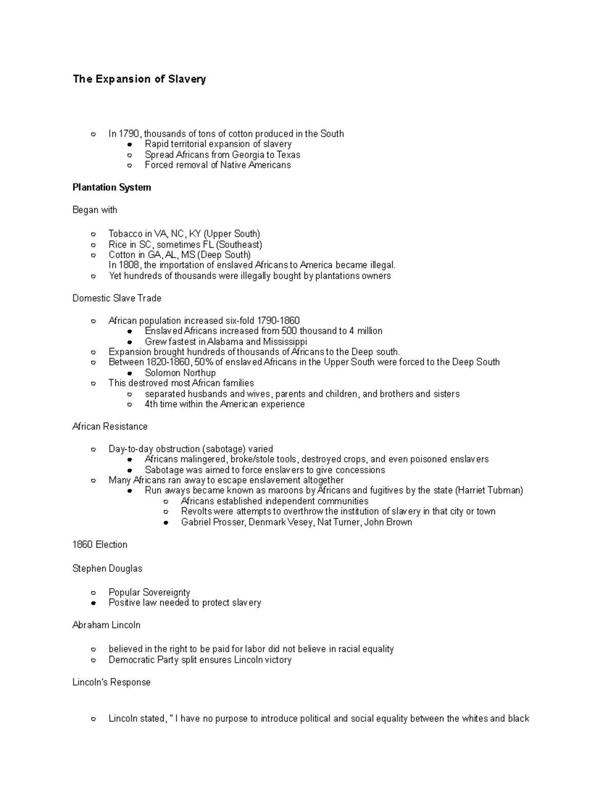 The Expansion of Slavery - Yet hundreds of thousands were illegally ...