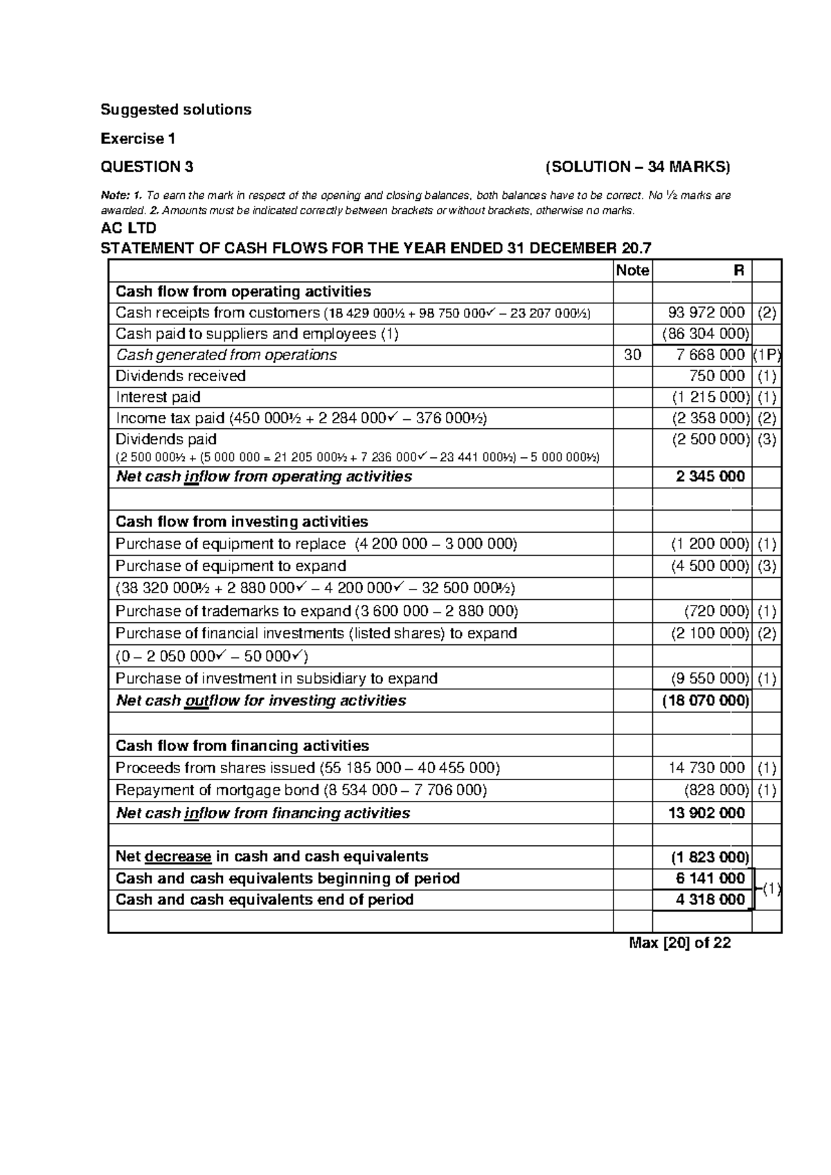 ACC 1641 tut 3 2024 - ACC 1641 TUTORIALS - Suggested solutions Exercise ...