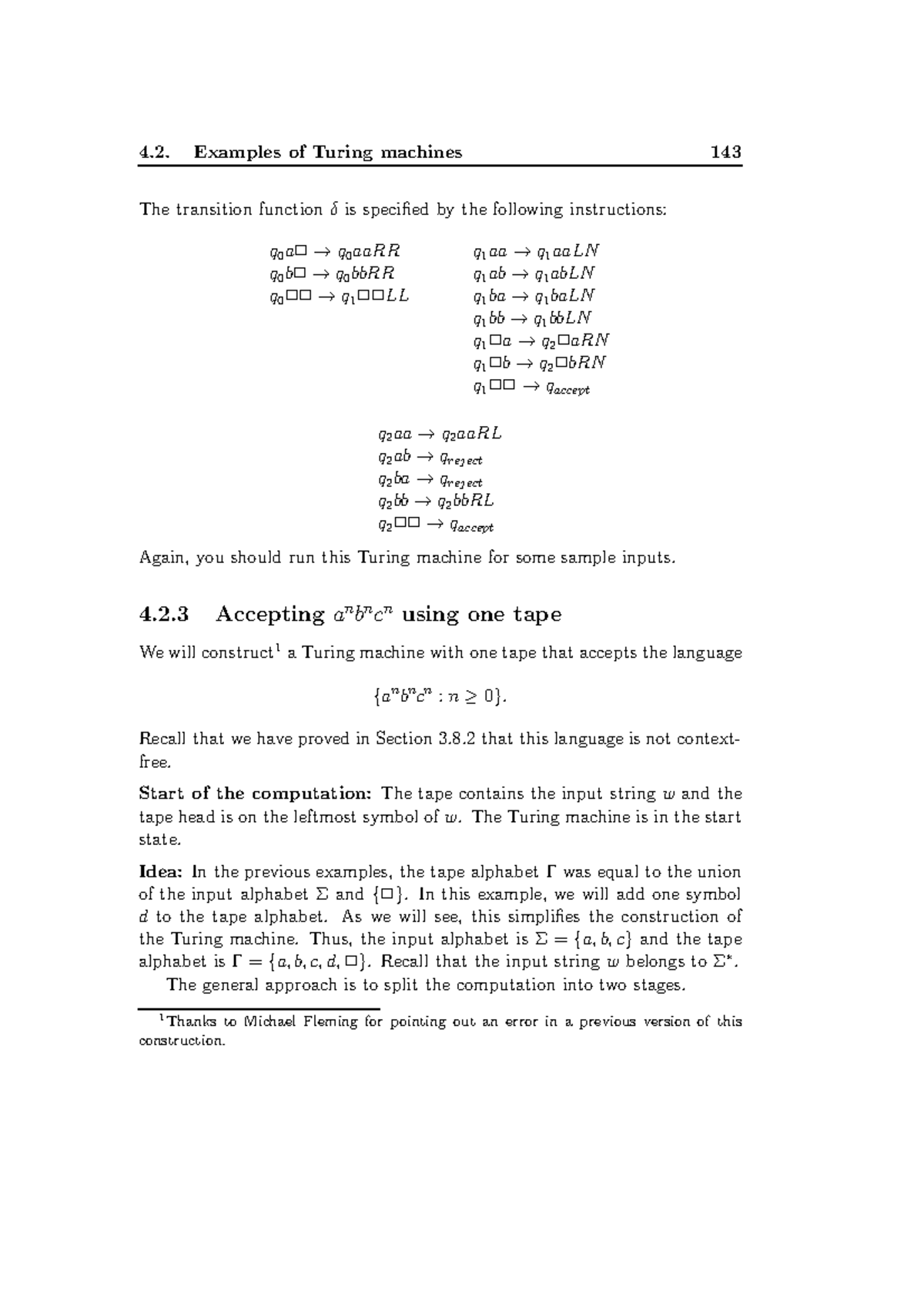 Theory Of Computation-151-200 - Examples of Turing machines 143 The ...